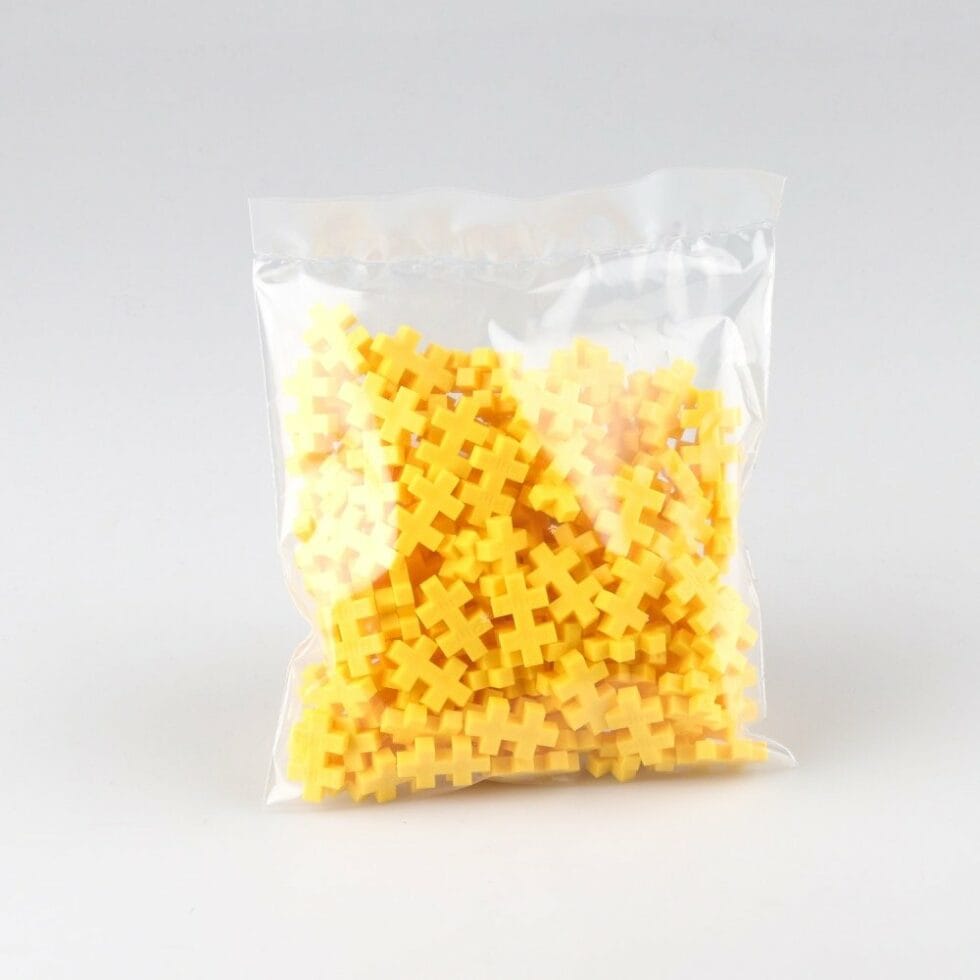 Plus-Plus - Recharge 150 pièces Jaune basic